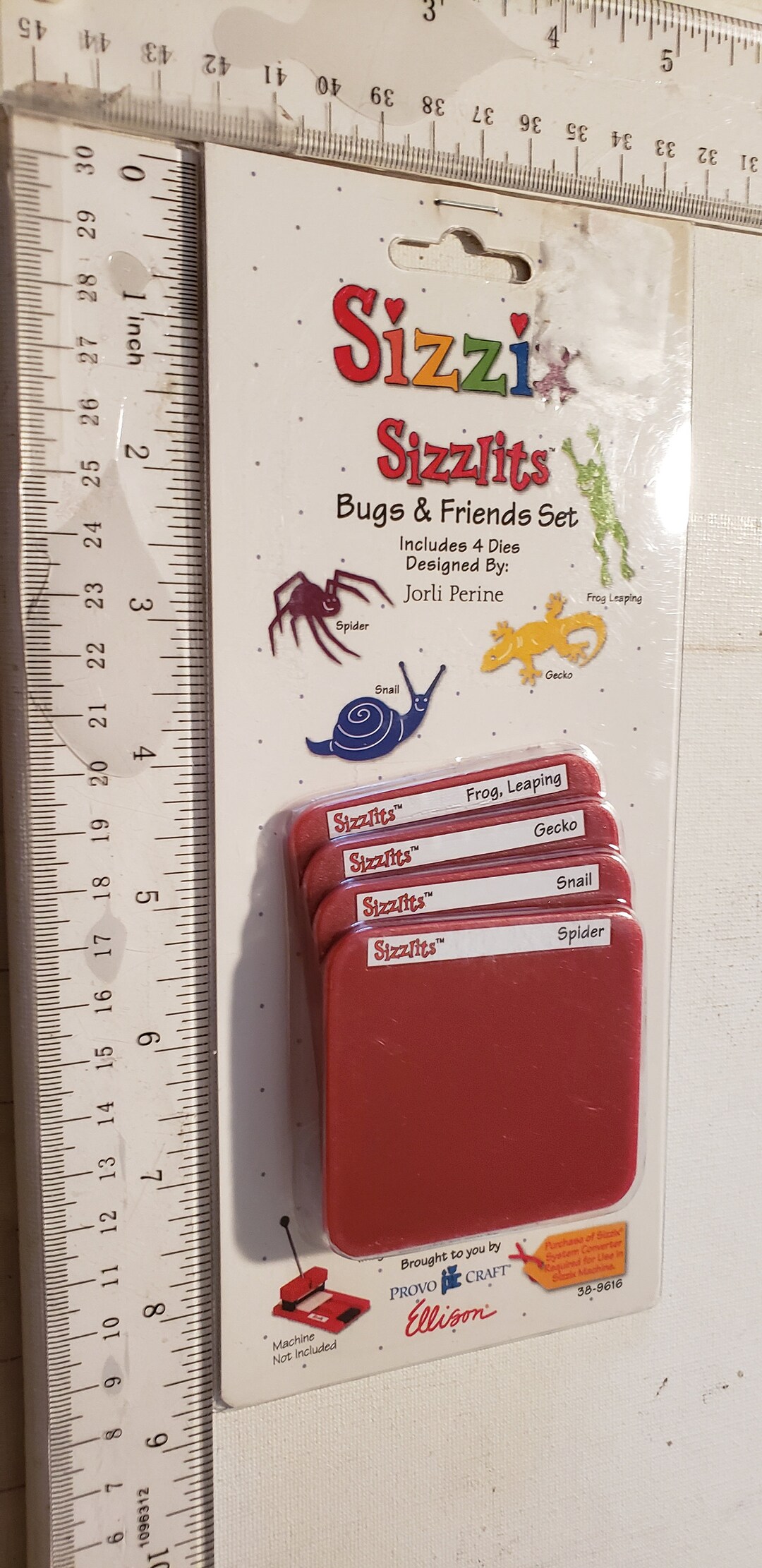 Sizzix Sizzlits Die Cut Critters. Spider Frog Snail Etc in Excellent ...