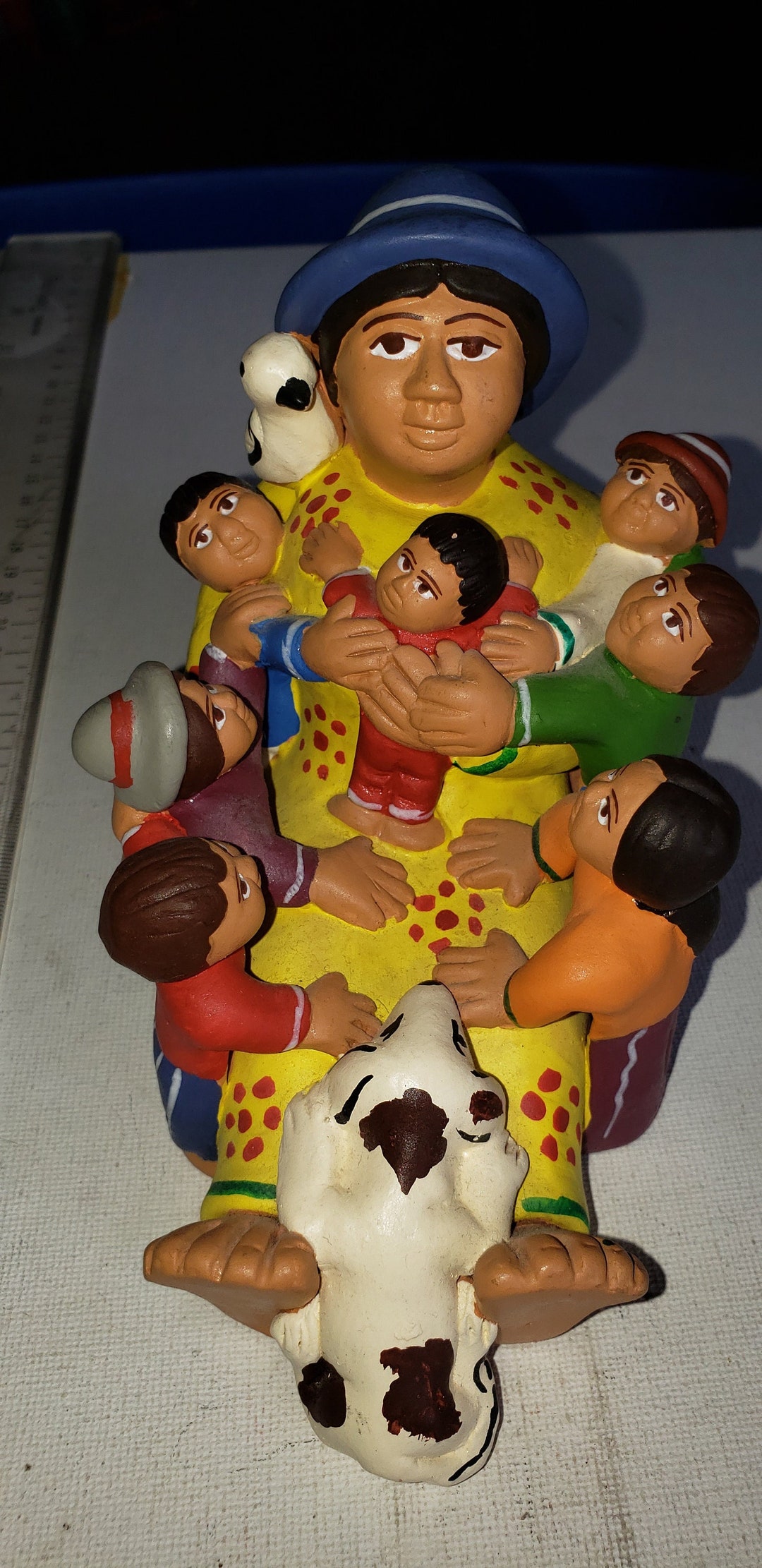 Clay Storyteller Figurine Made in Peru Excellent Condition - Etsy
