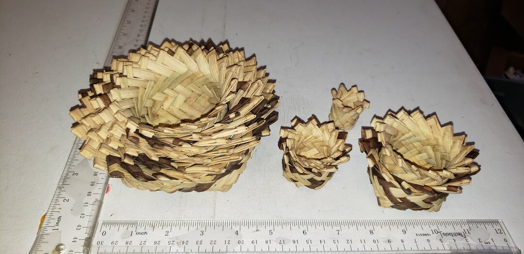10 Nesting Palm Leaf Baskets in Excellent Condition - Etsy
