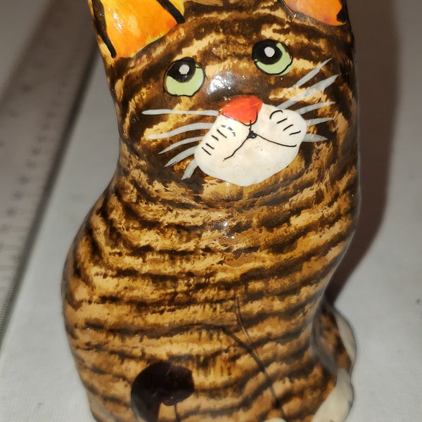 Paper Mache Cat - Etsy