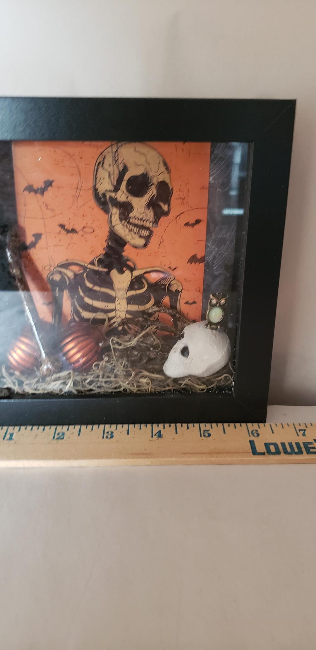 Halloween Shadow Box Skeleton Picture Decor Wall Decor - Etsy