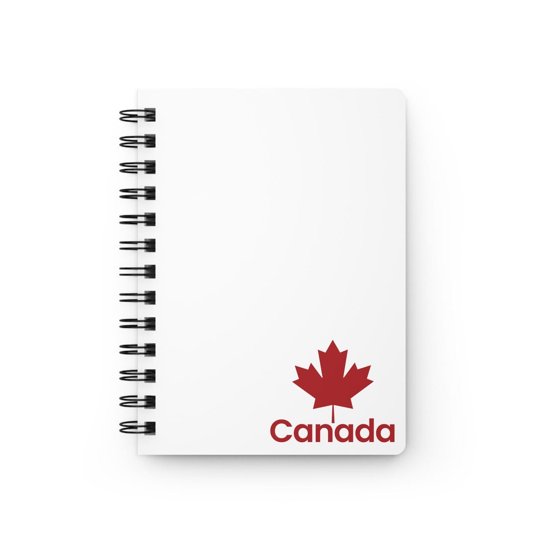 Faith Culture Canada Maple Leaf Spiral Journal Classic Canadian Flag ...