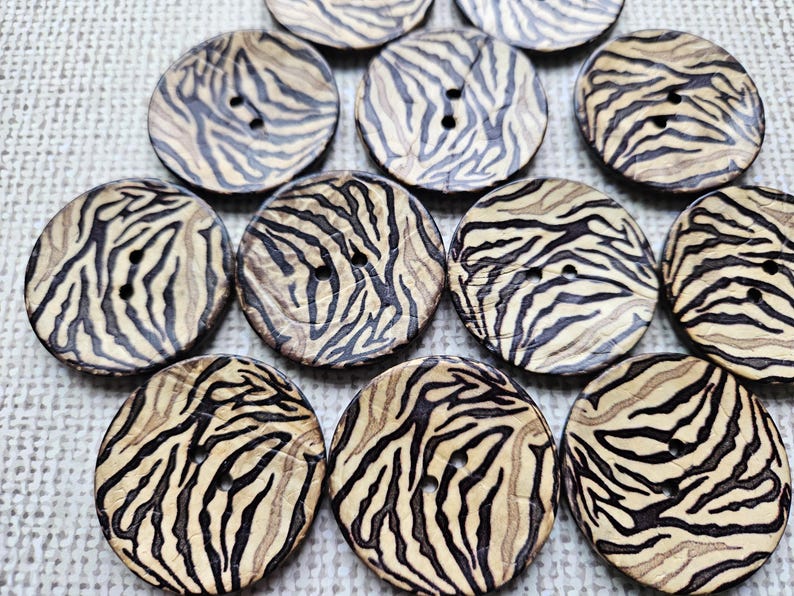 40mm BIG Coconut Buttons Laser Tri Colour Design 1 & 5/8" - Etsy UK