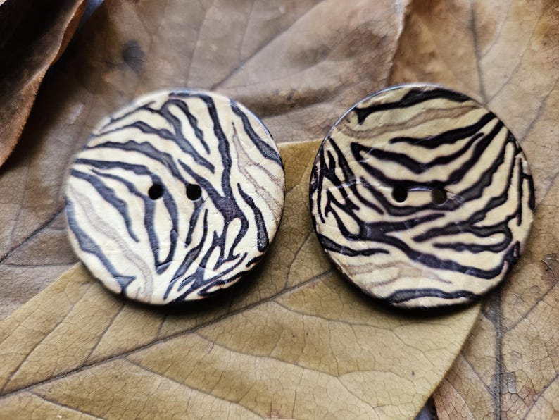 40mm BIG Coconut Buttons Laser Tri Colour Design 1 & 5/8" - Etsy UK