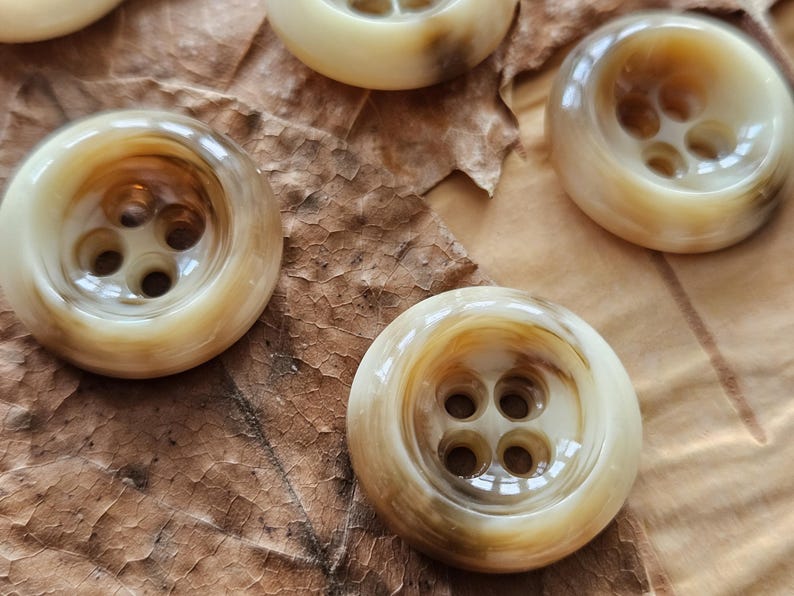 25 mm Boutons en corne de caséine rares et vintage 1" avant les années ...