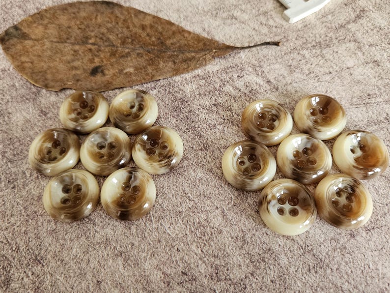 Boutons en corne de caséine rares et vintage de 22,7 mm 7/8" avant les ...