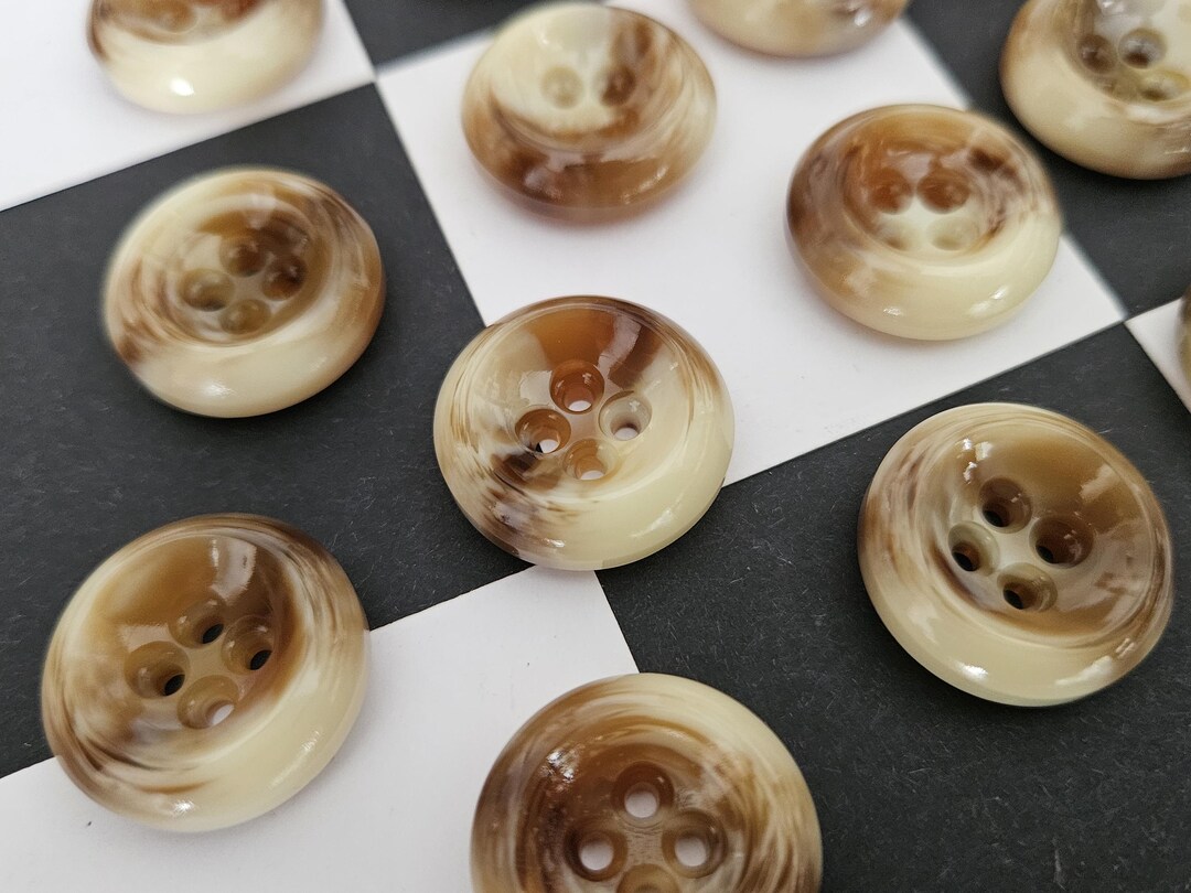 Boutons en corne de caséine rares et vintage de 22,7 mm 7/8" avant les ...