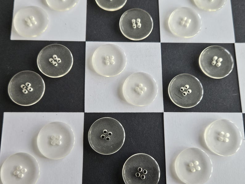 22.4mm Clear Jigger Buttons 7/8" Duvet Cover & Cushion Classic - Etsy