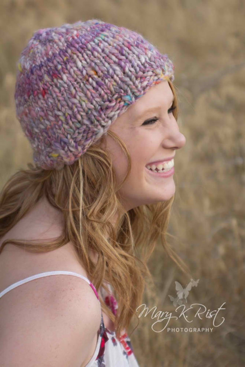 Handspun Hat Pattern, Adult Size Super Bulky Yarn, Quick Knit Gifts ...