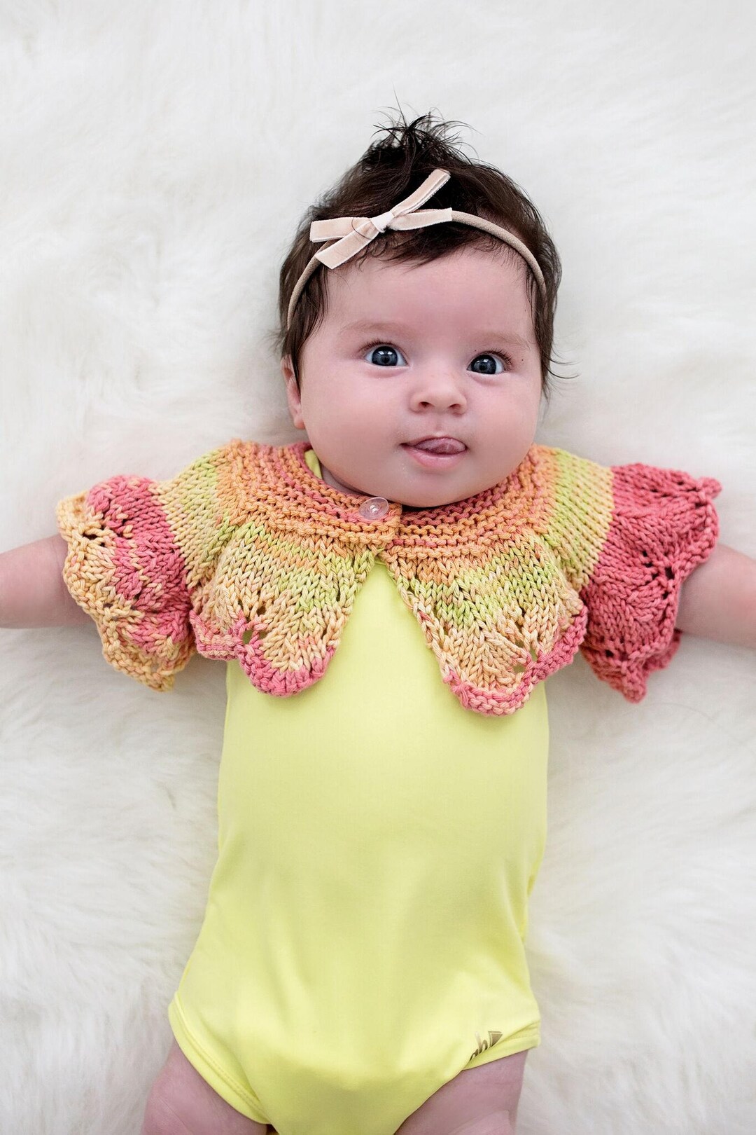 Baby Shrug PATTERN, the Gracie Shrug, Newborn up to 12 Months Sizes ...