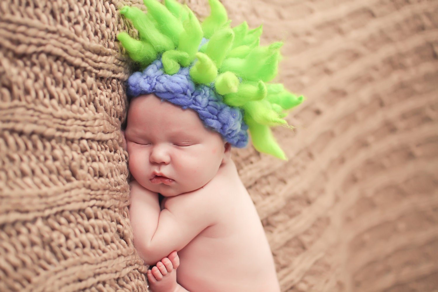 Funky Twisty Baby Hat PATTERN PDF for Photo Prop Newborn-6 - Etsy