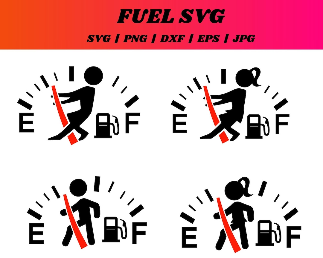 Fuel Gauge SVG Bundle: Car Gas Tank Cut Files (digital Download) - Etsy