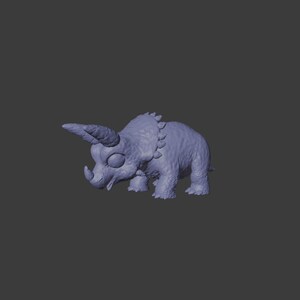 Cute Triceratops 3D Model STL | Printable Dinosaur Miniature | Resin ...