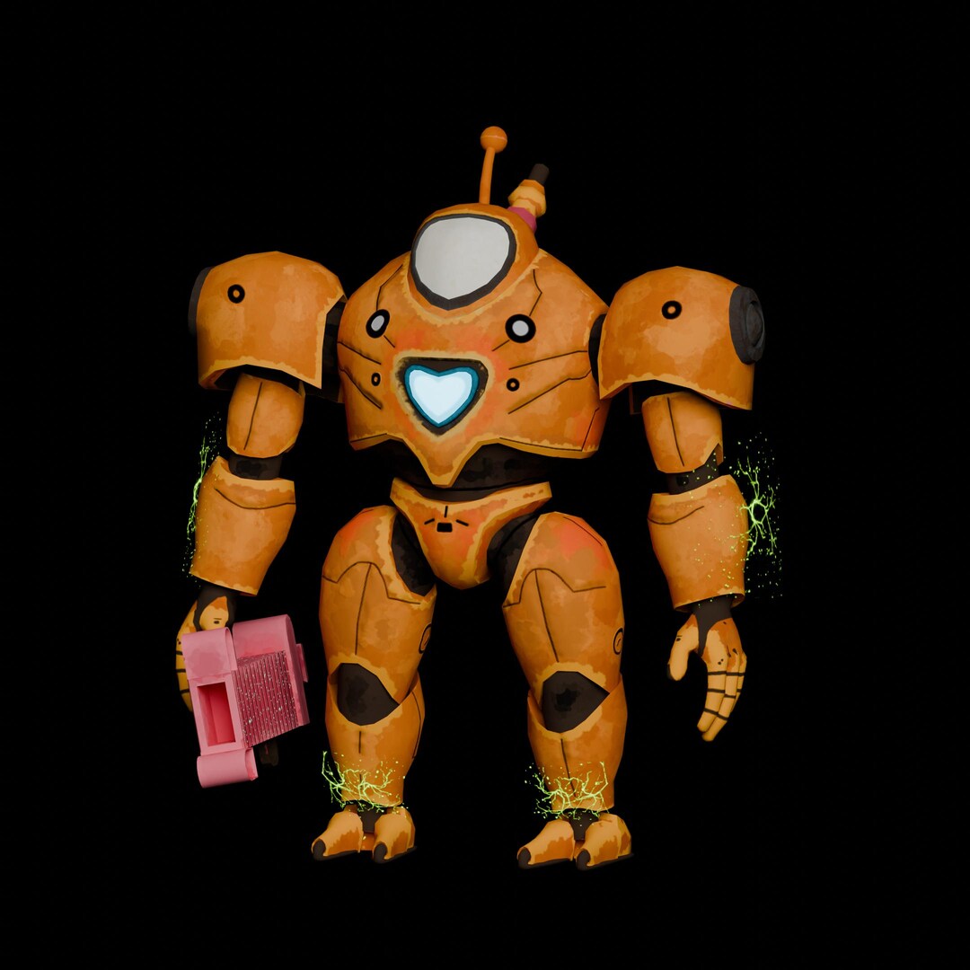 175mm Stylized Robot 3D Print Model: Sci-fi Mech STL File - Etsy