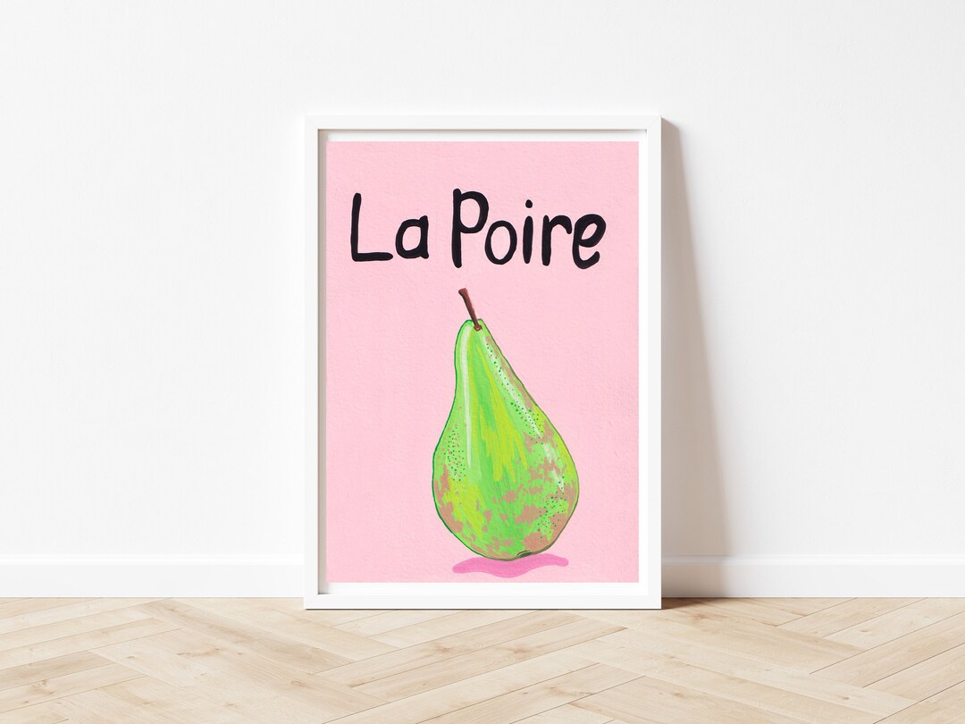 La Poire, French Fruit Print - Etsy
