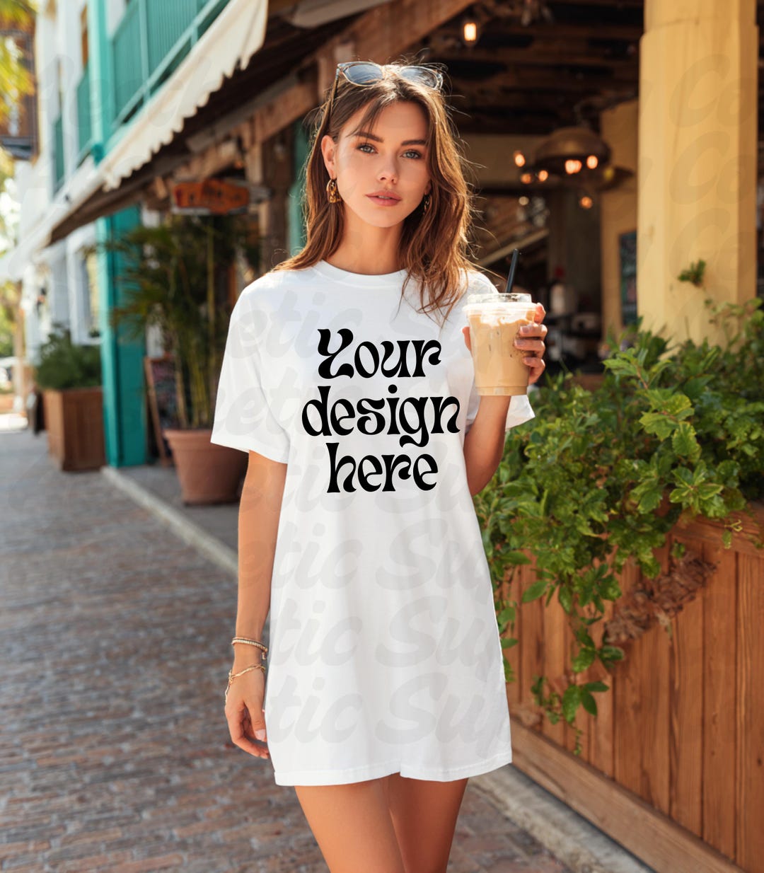 Weißes Shirt Mockup Preppy Mockup CC1717 Weißes Mockup Lifestyle Mockup ...