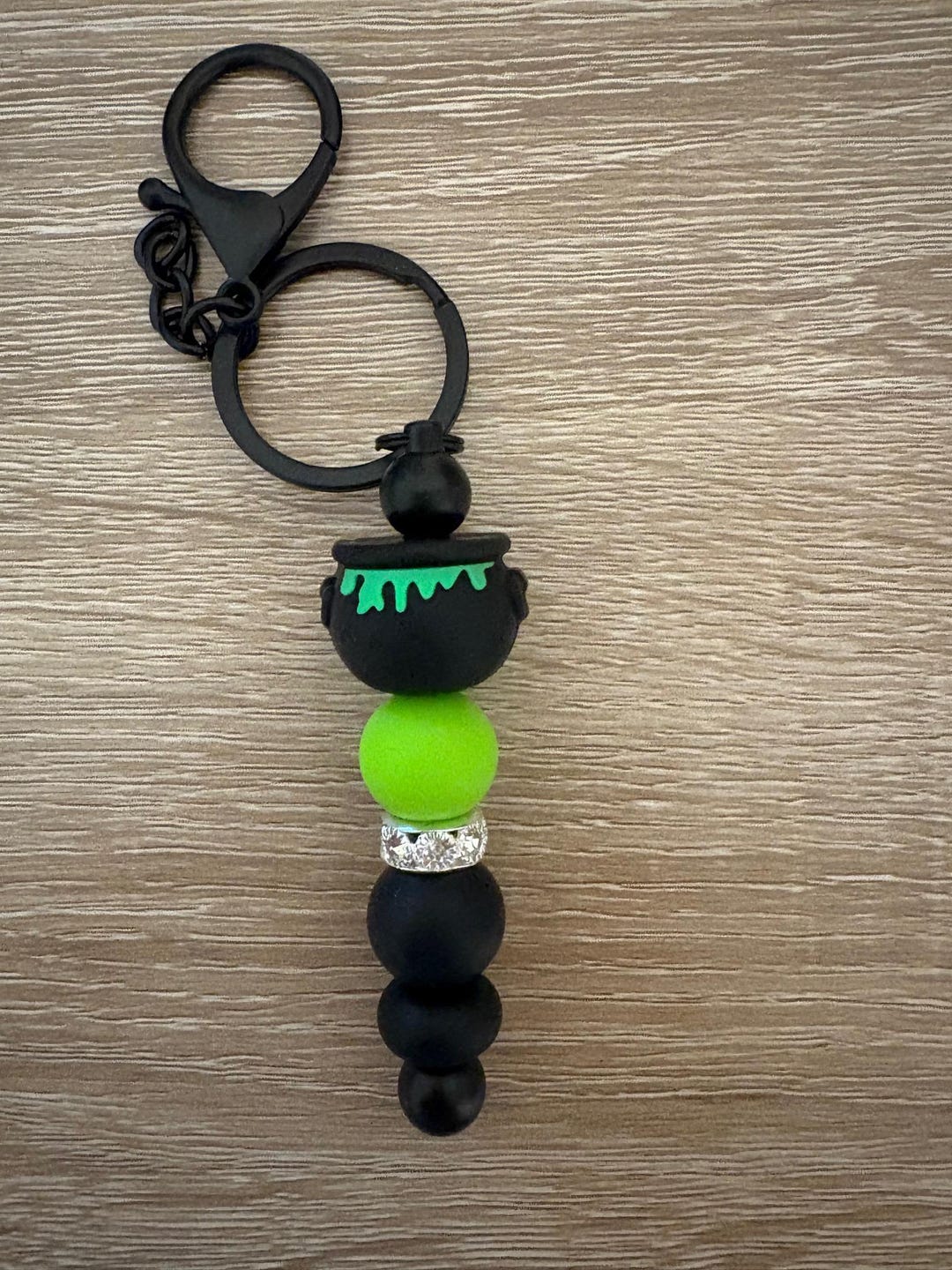 Beaded Bar Keychain - Witch's Cauldron - Etsy