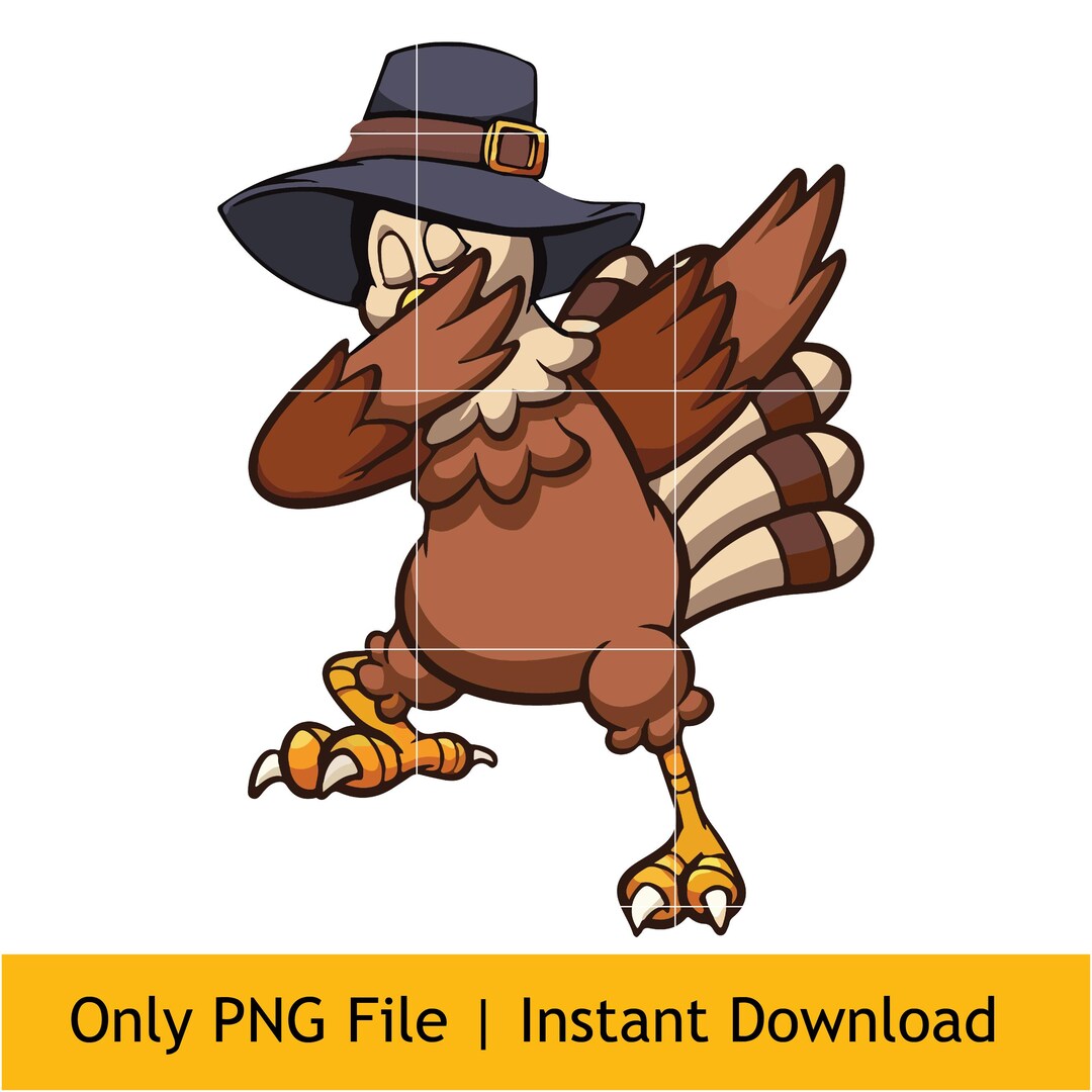 Thanksgiving Turkey Dab PNG | Cute Dabbing Turkey Clipart for Kids ...