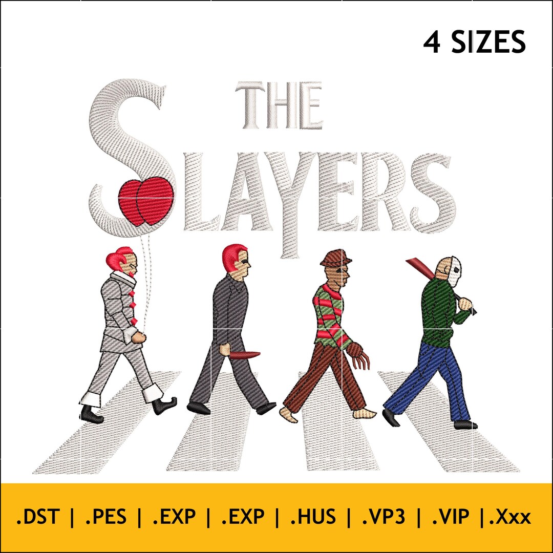 The Slayers Embroidery Design, Gothic Horror Inspired Pattern for ...