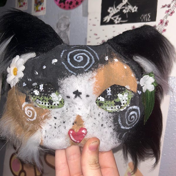 Calico Cat Therian Mask - Etsy