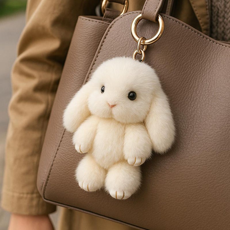 Bunny Keychain - Etsy