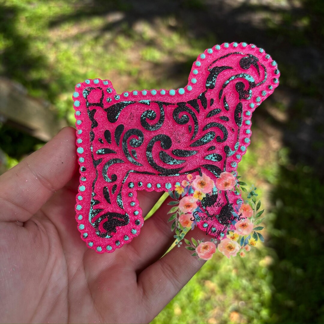 Tooled Leather Show Goat Car Freshie Mold - Etsy