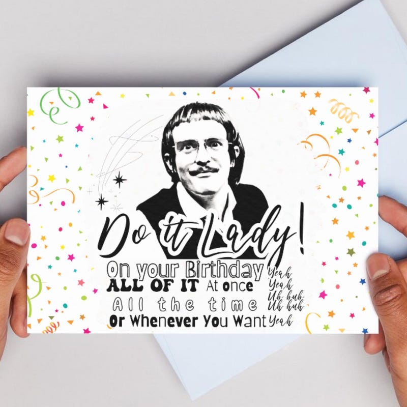 Chit Birthday Card - Etsy