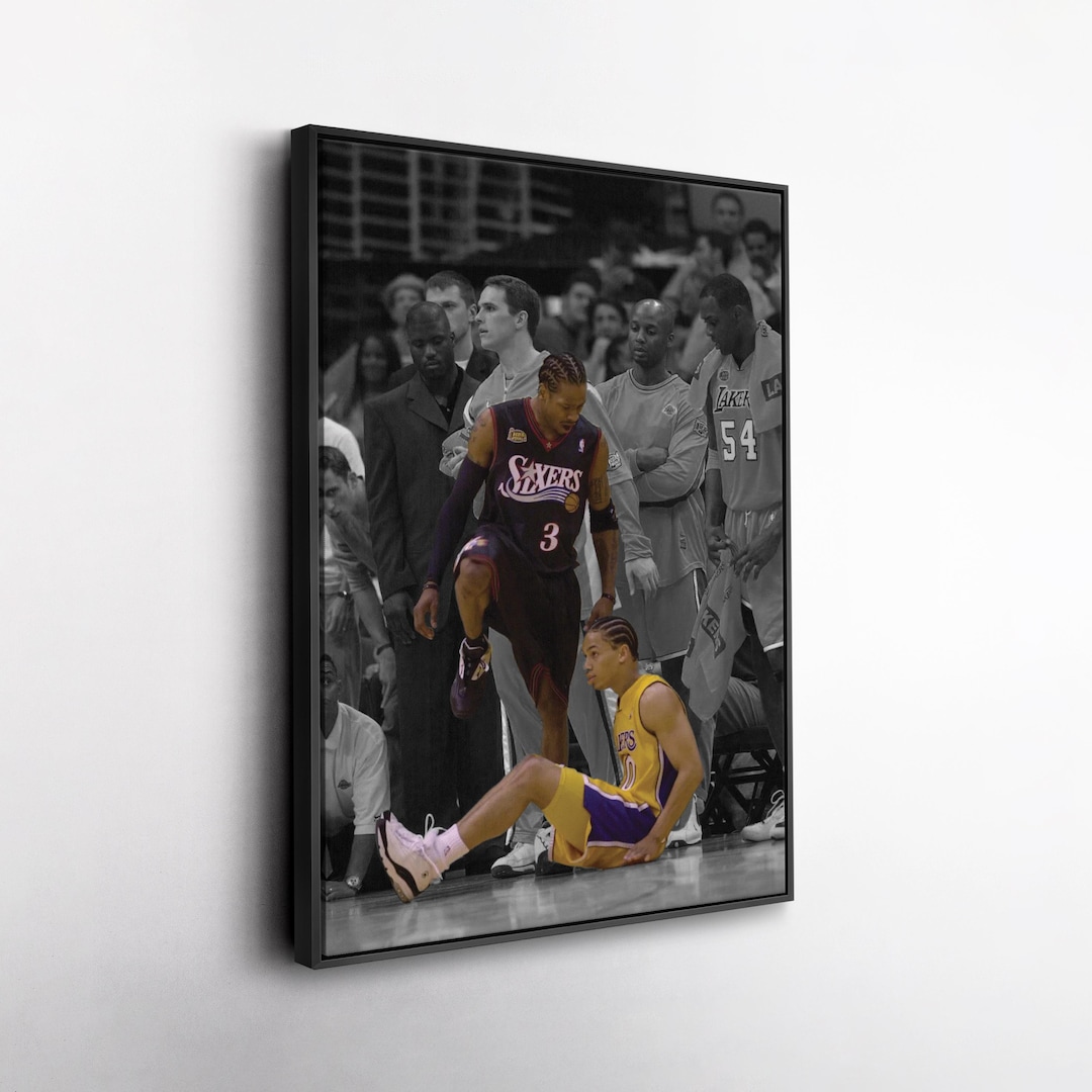 Allen Iverson Step Over Tyronn Lue NBA Finals Canvas Wall Art Home ...