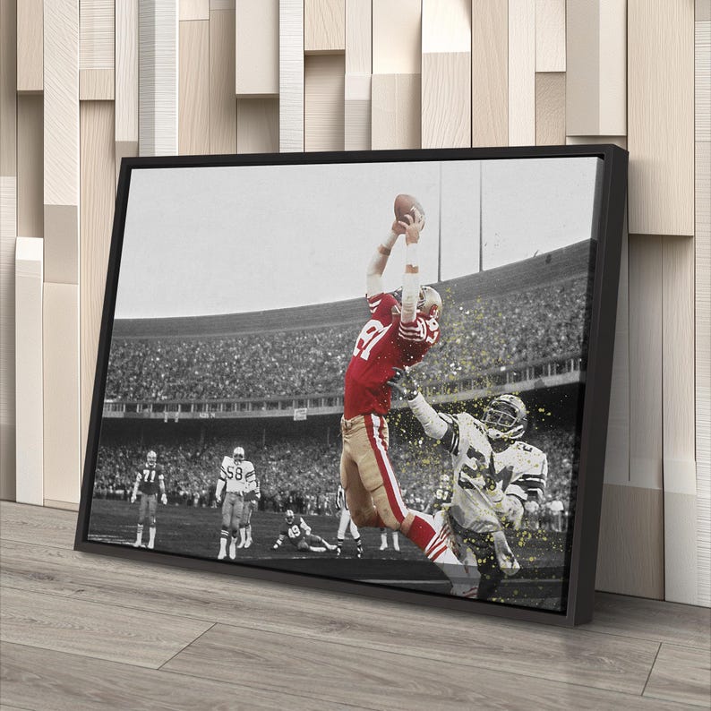 The Catch 49ers Vs. Cowboys Canvas Wall Art Home Decor Framed Poster ...