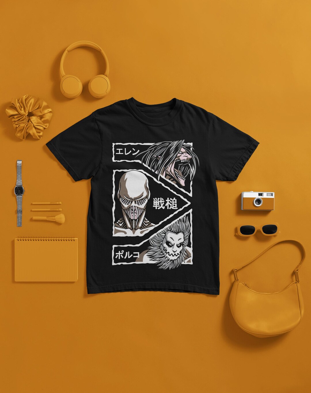 Attack on Titan Shirt – Colossal Titan Anime Clothing, Eren Yeager - Etsy