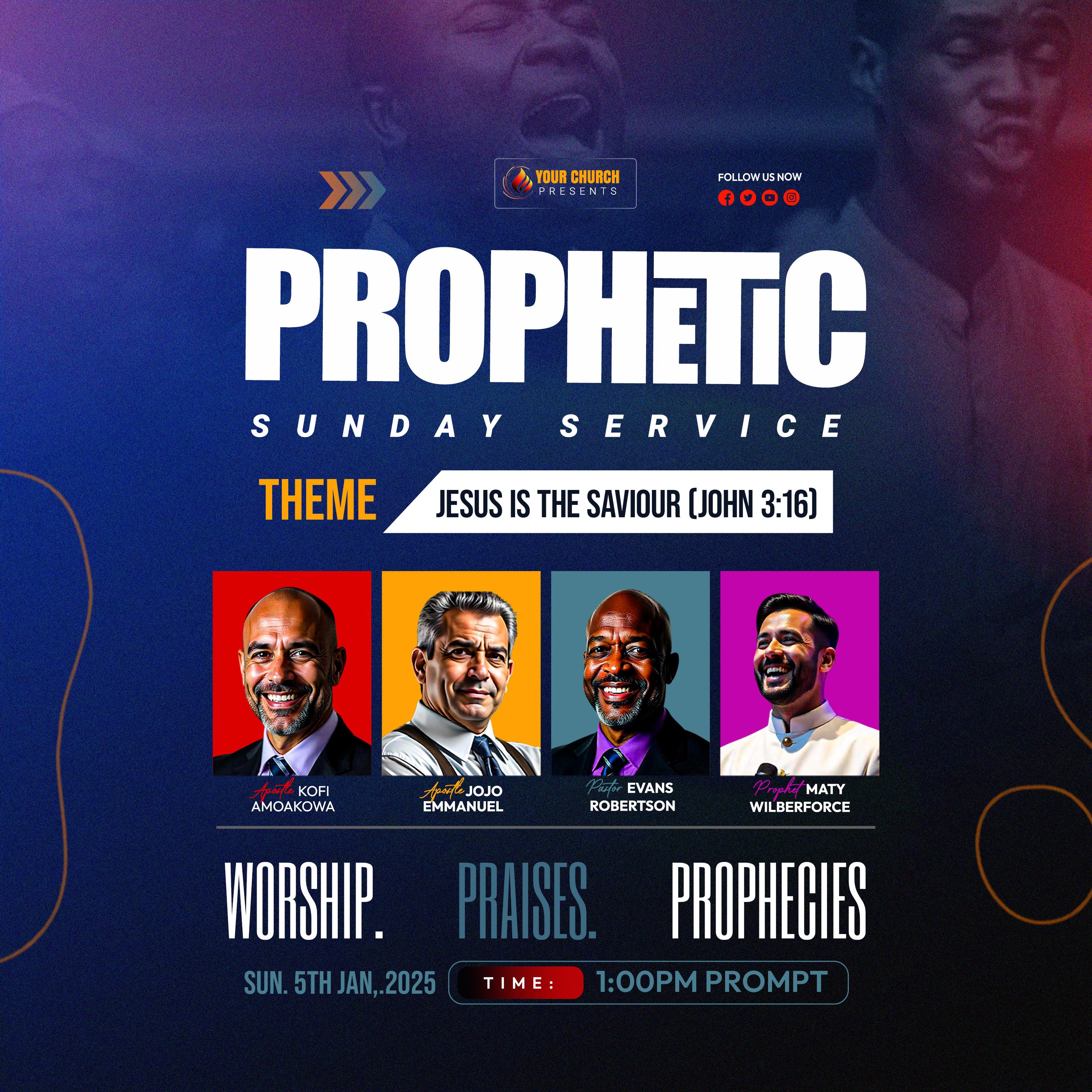 Church Flyer - Editable Canva Template & PSD File | Sunday Service ...