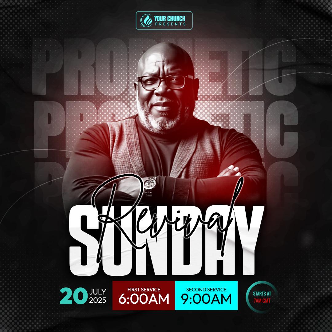 Church Flyer - Editable Canva Template & PSD File | Sunday Service ...
