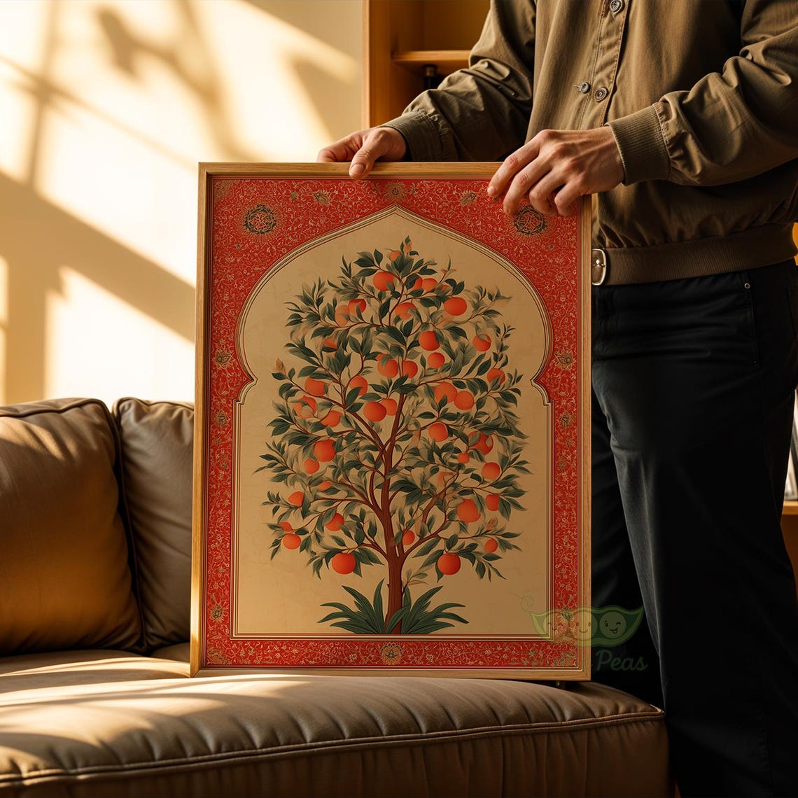 Persian Citrus Tree Wall Art, Middle Eastern Botanical Print ...