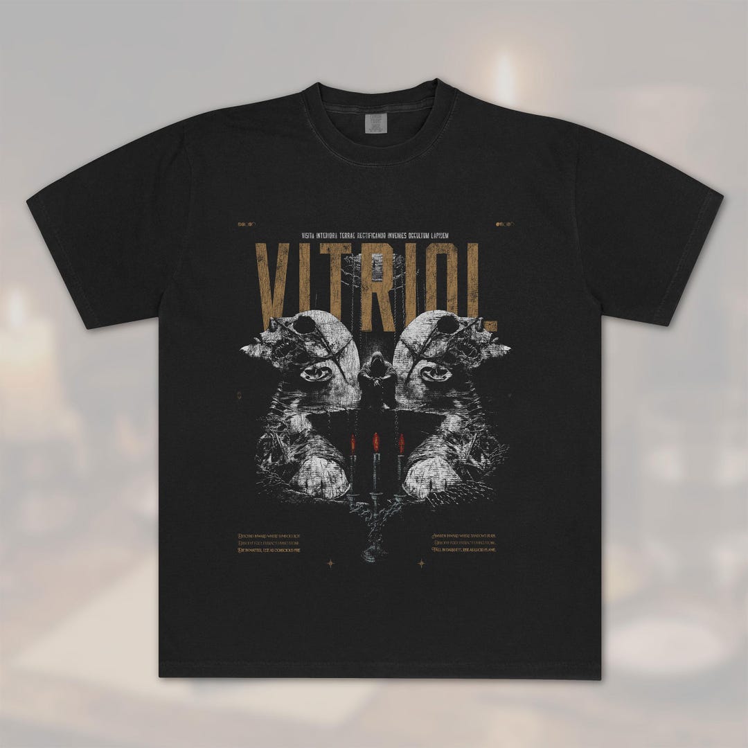 V.I.T.R.I.O.L. Masonic T-shirt, Dark Symbol Shirt, Occult Graphic Tee ...