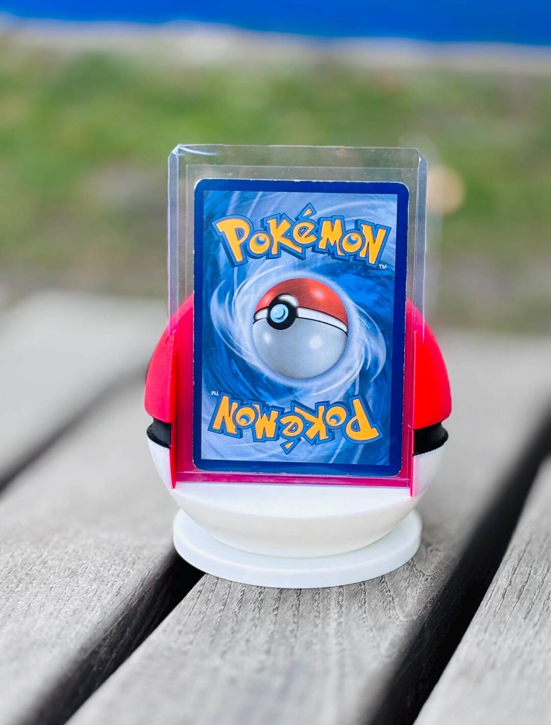 3D Printed Pokémon Ball Card Stand, Collector Display - Etsy