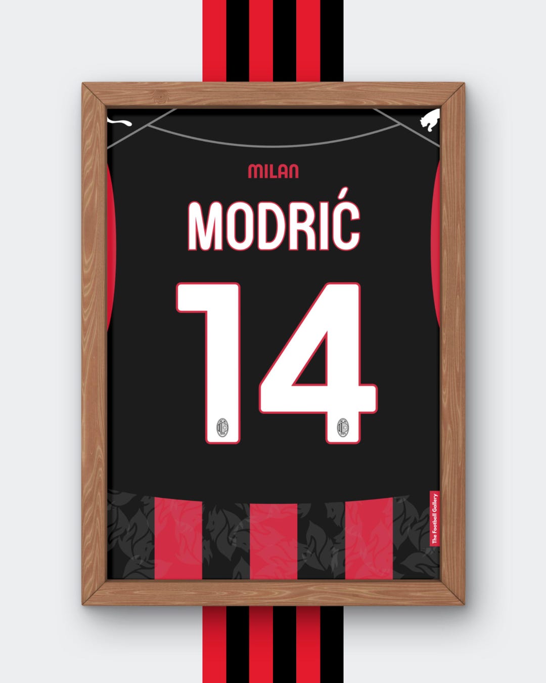 AC Milan Poster - Luka Modric - Home 25/26 - Name and Number - Wall ...