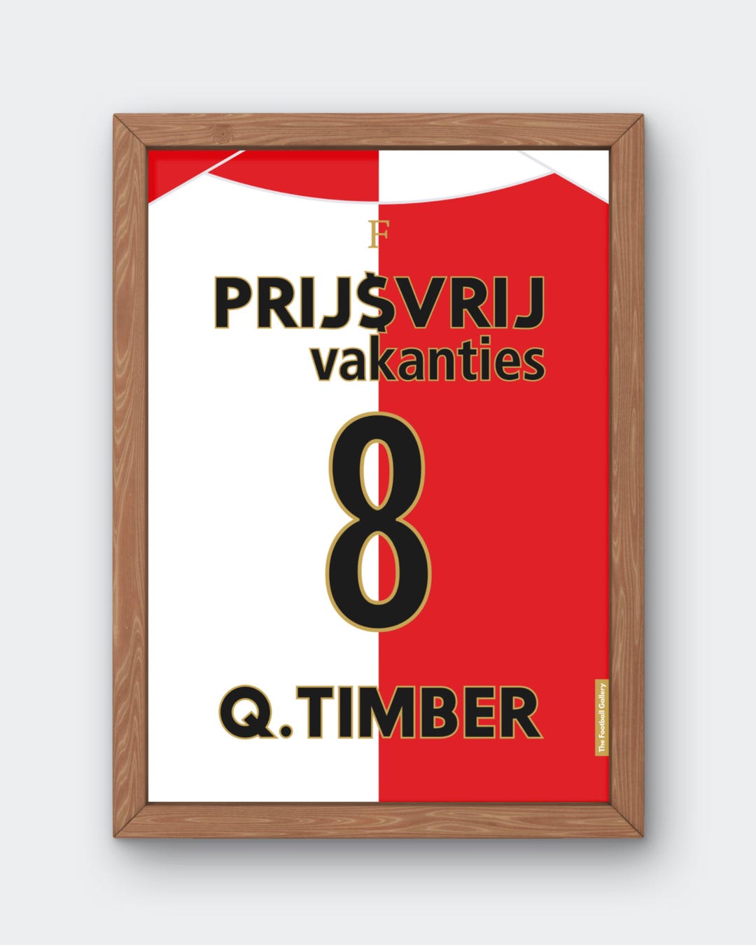 Feyenoord Rotterdam Poster - Name and Number - Home 25/26 - Steijn Read ...