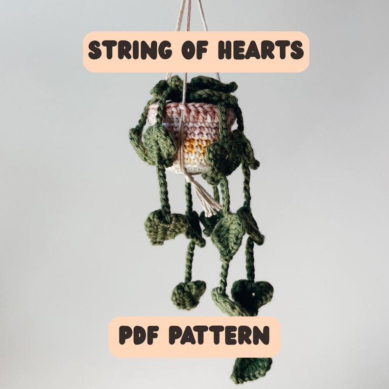 String of Hearts Crochet Pattern - Etsy