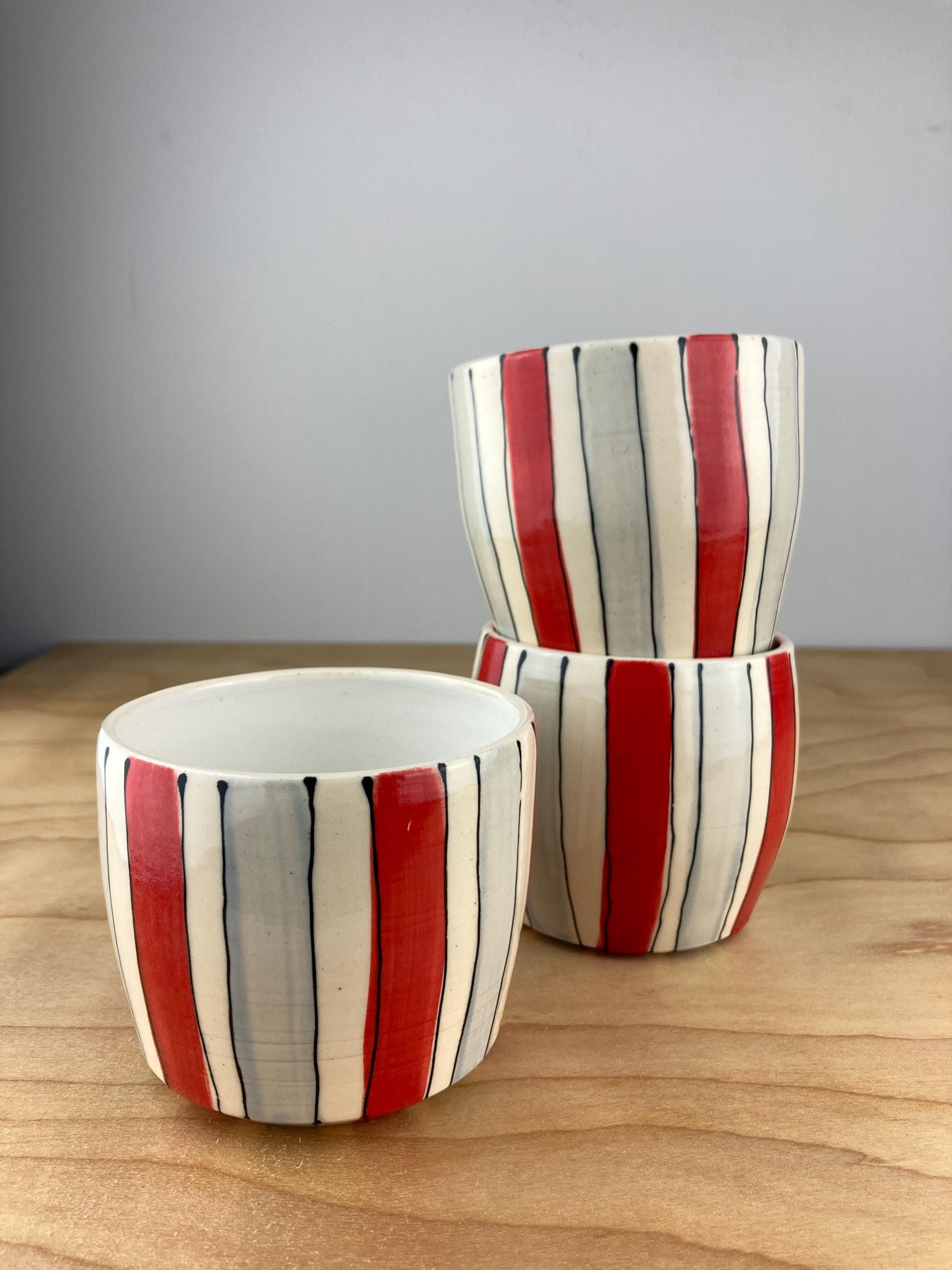 Handmade Ceramic Cup - Small Tumbler - Pottery Gift - Whimsical Circus ...