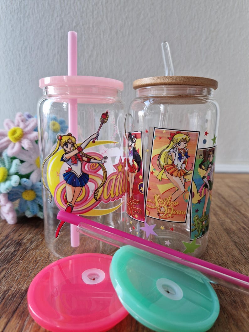 Sailor Moon & Sakura Card Captor Tumbler Cups - Drinking Bottles ...
