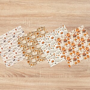 Fall Bookish Seamless Paper Pack: Autumn Books, Pumpkins (digital ...