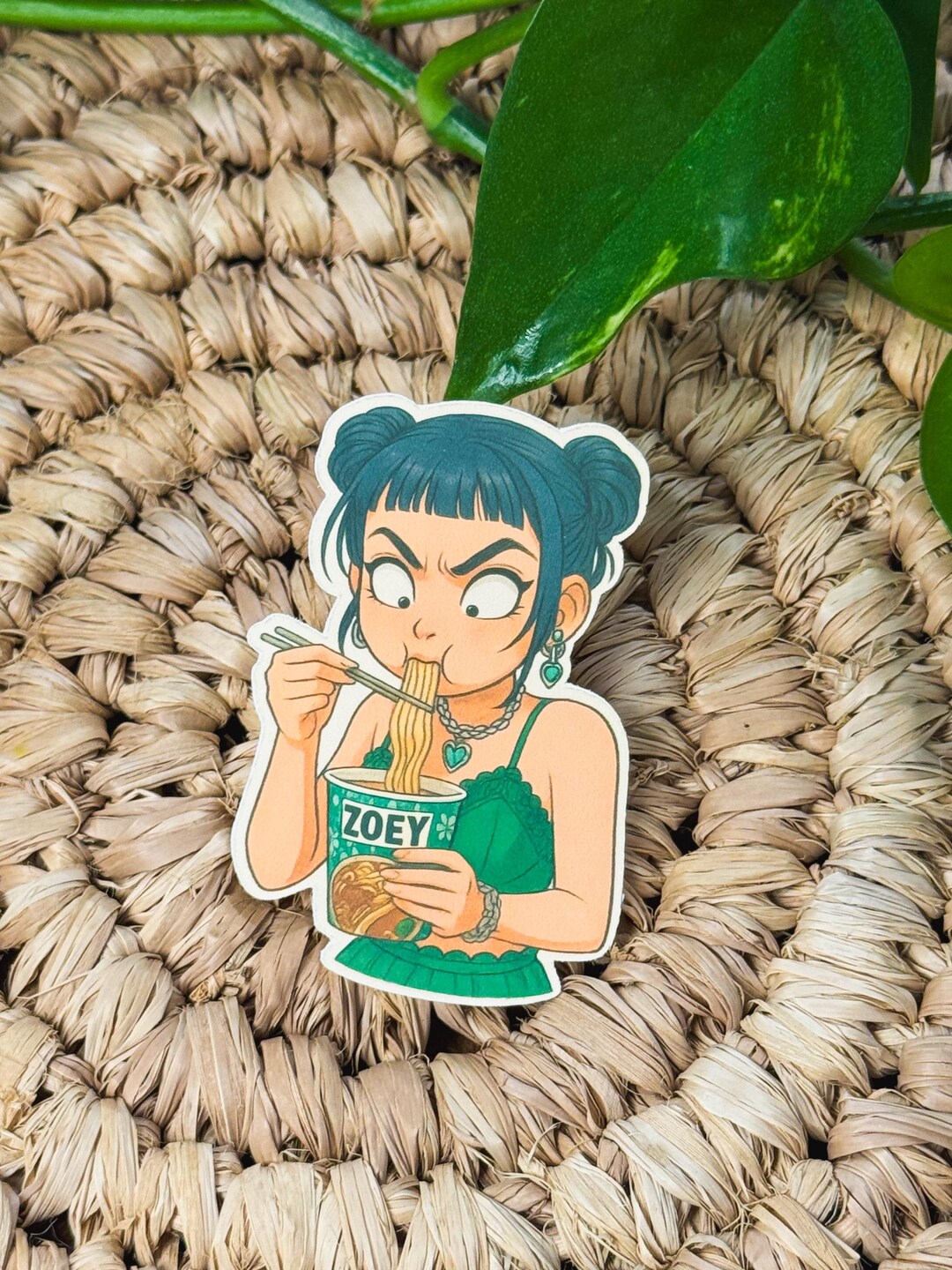 Zoey Sticker Inspired by K-pop Demon Hunters – Matte & Waterproof Anime ...