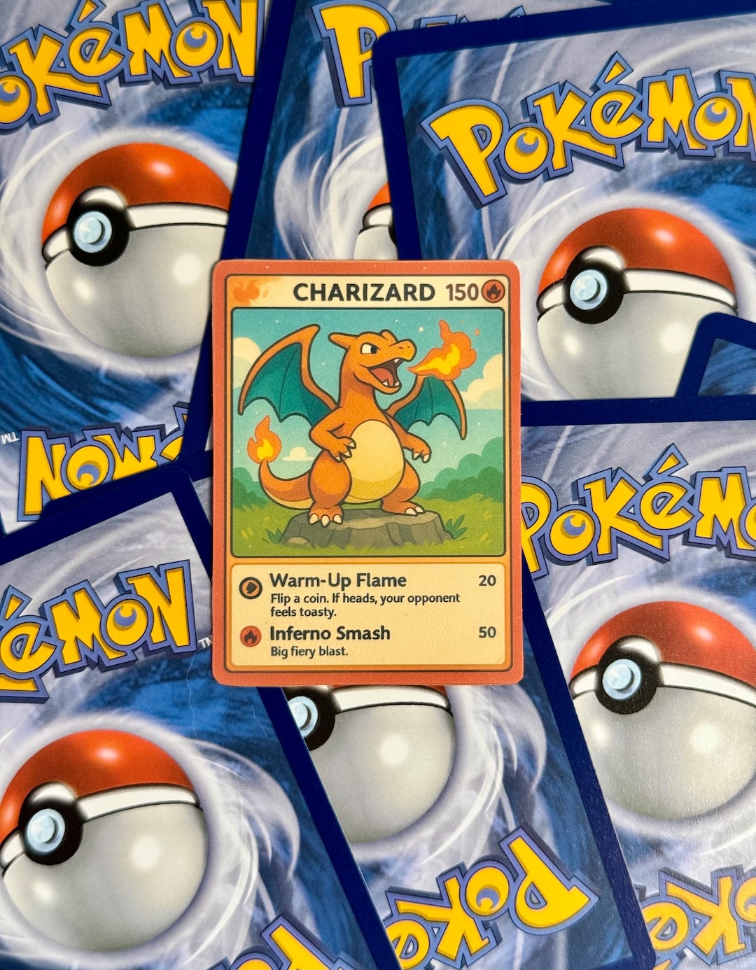 Charizard TCG Stickers Inspired by Pokémon – Matte & Waterproof ...