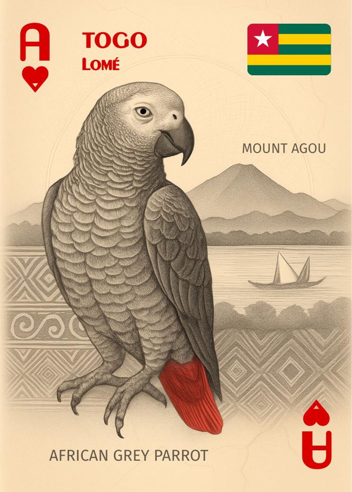 African Countries Playing Cards – Pod-ready Deck, Flags Capitals ...