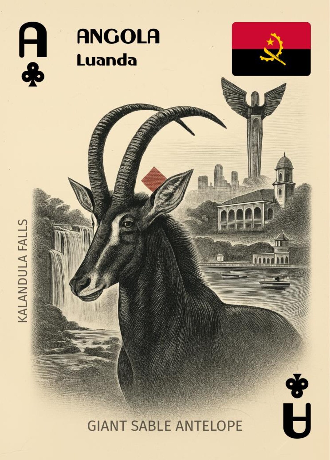 African Countries Playing Cards – Pod-ready Deck, Flags Capitals ...