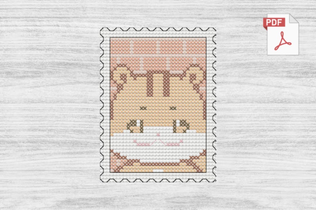 Jjoongrami K-pop Stamp Cross Stitch Pattern - Embroidery - Instant PDF ...