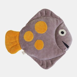 Flounder Fish Soft Toy, Personalized Fish Stuffed Animal, Handmade Baby ...