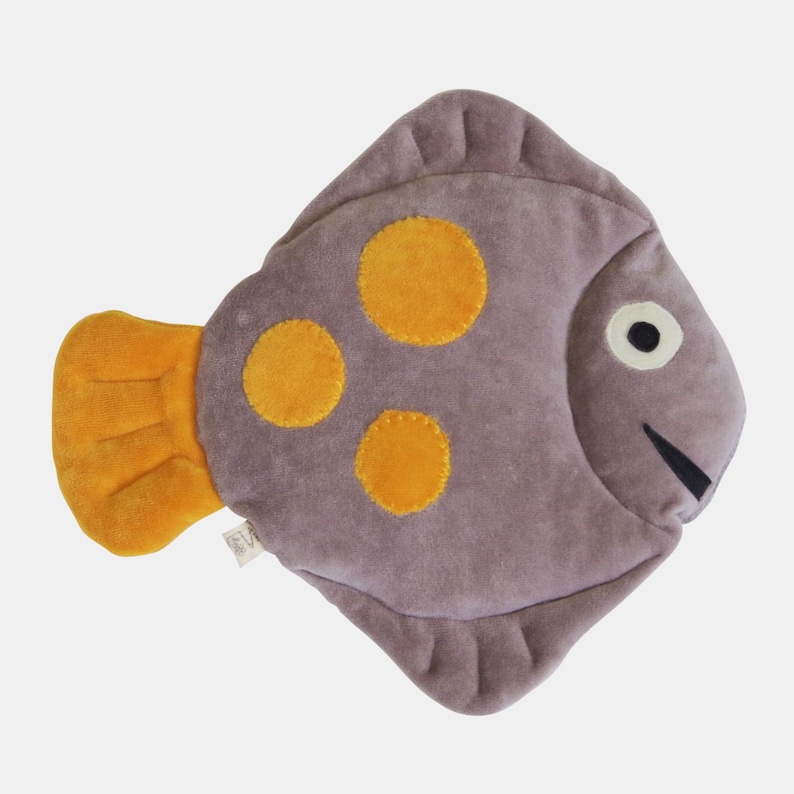 Flounder Fish Soft Toy, Personalized Fish Stuffed Animal, Handmade Baby ...