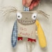 Worry Monster Doll, Anxiety Relief Gift, Personalized Stuffed Monster ...