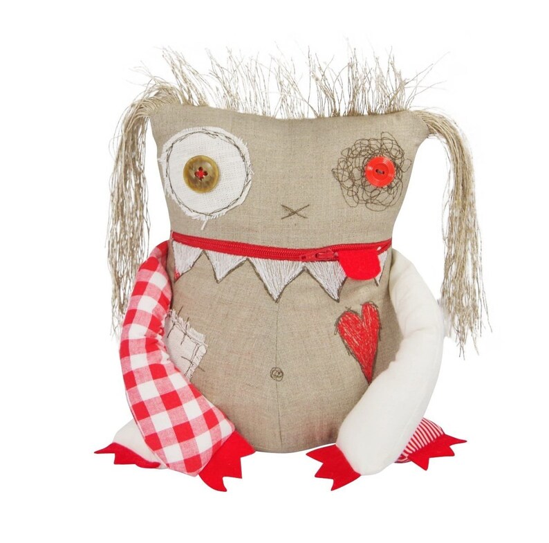 Worry Monster Doll, Anxiety Relief Gift, Personalized Stuffed Monster ...